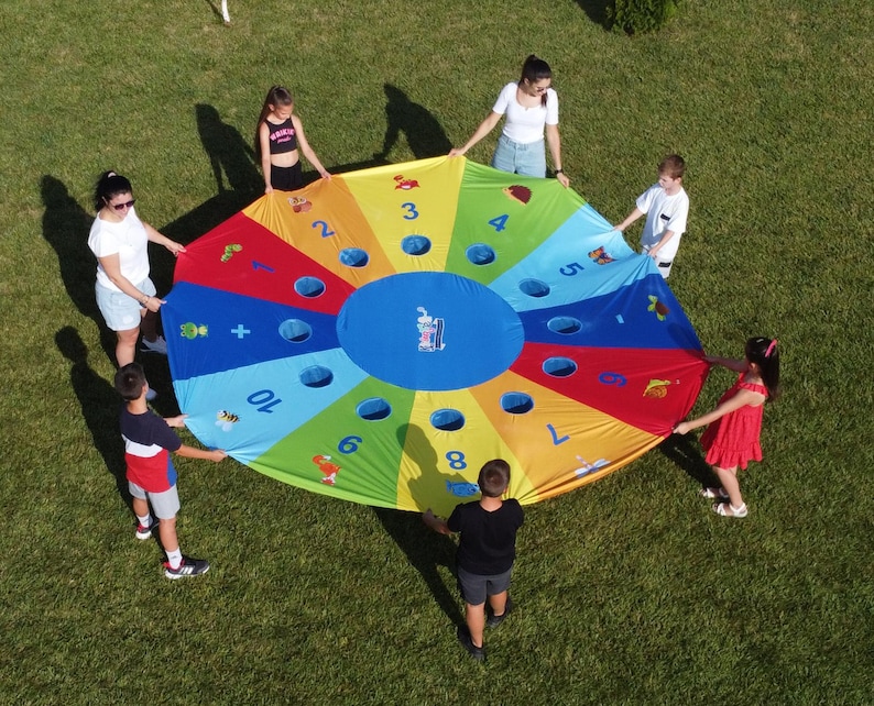 Magic Parachute for Outdoor Playing, Fun Parachute Game, Magical Play ...