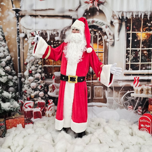 Santa Claus Costume - Etsy