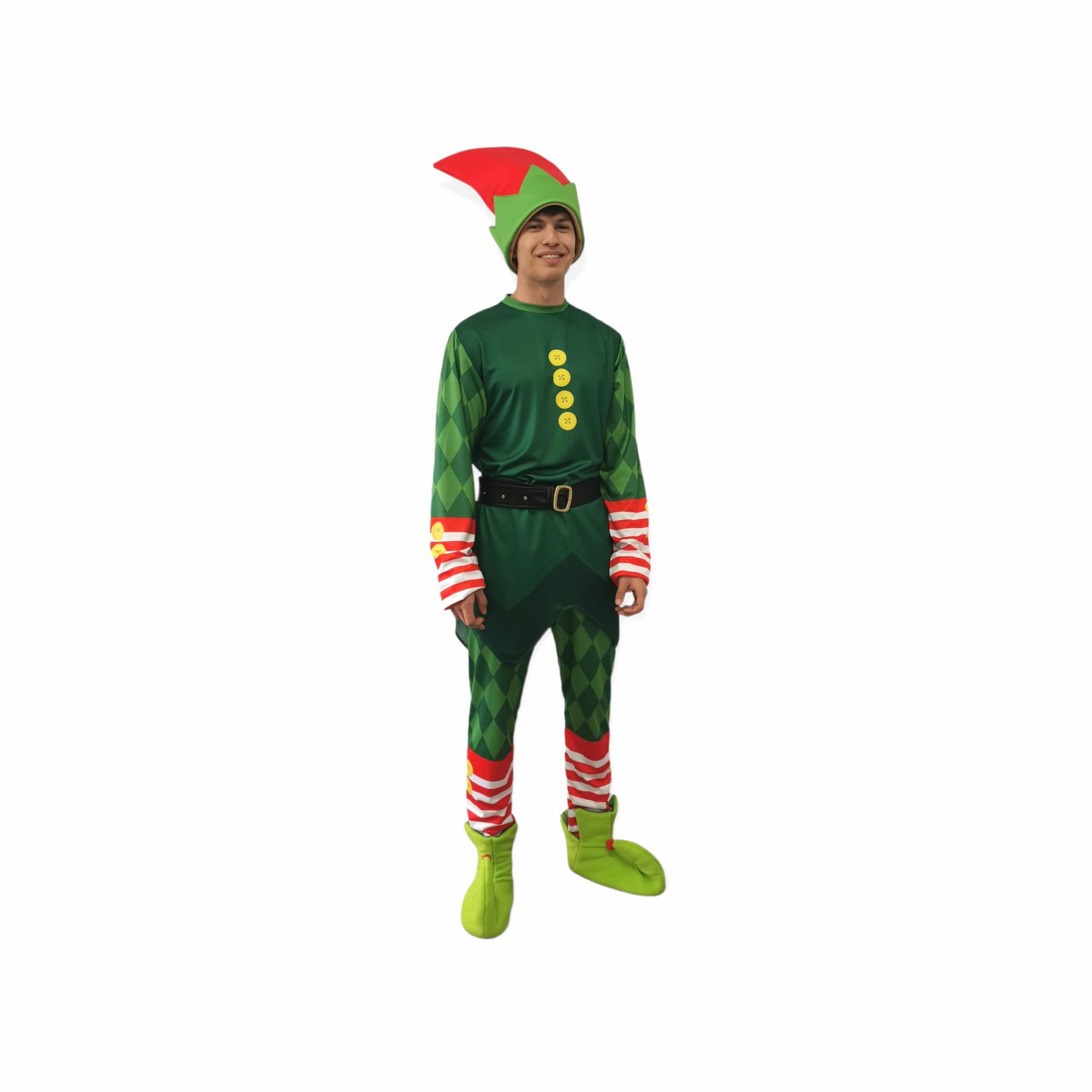 Christmas Elf Costume Men Green Adult Size Elf Costume - Etsy