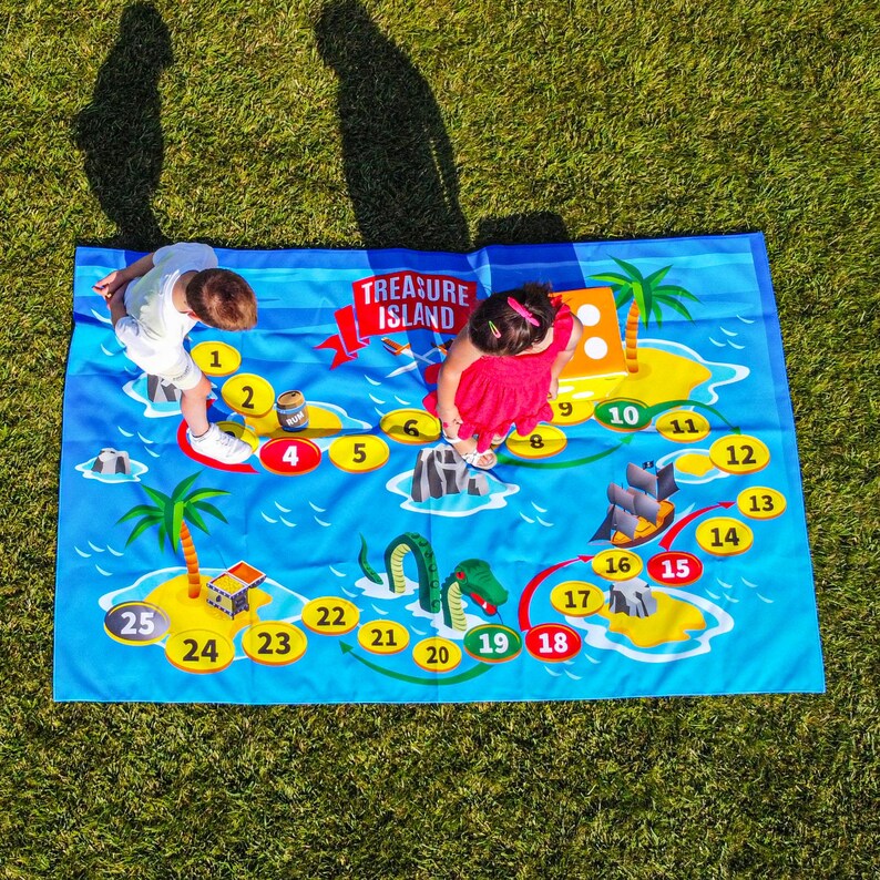 Board Game XXL Treasure Island for Children, Outdoor XXL Board Game ...