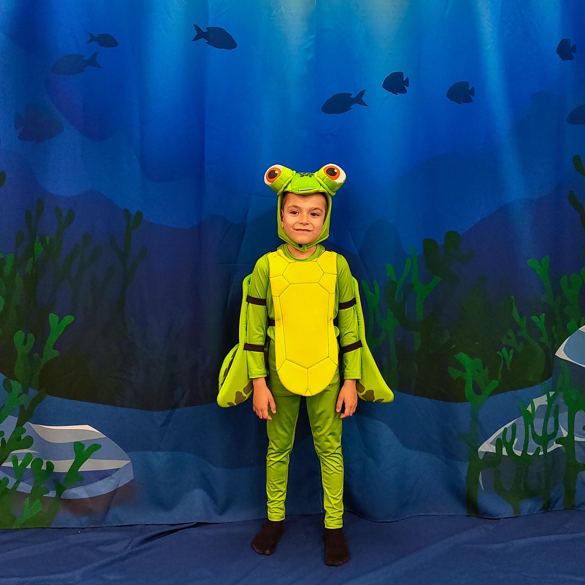See Turtle Kids Costume, Green Turtle Costume, Halloween Turtle Costume ...