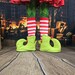 Green Elf Shoes, Personalized Shoes for Elf, Elf Boots, Green Elf Shoes ...