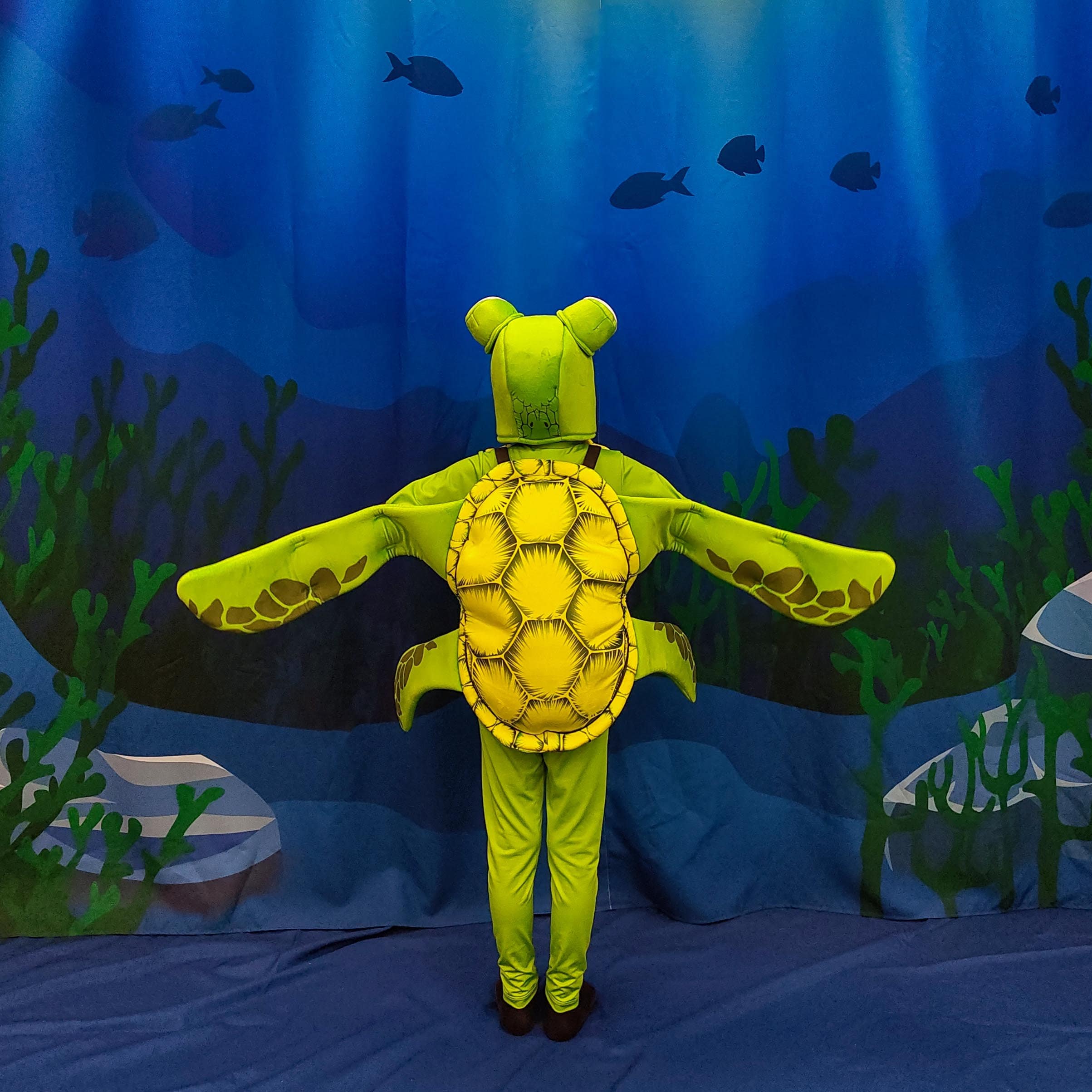 See Turtle Kids Costume, Green Turtle Costume, Halloween Turtle Costume ...