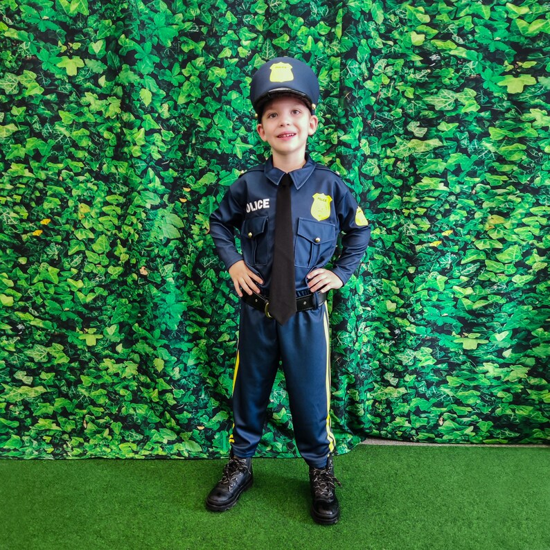 Children's Policeman Costume, Personalized Policeman Suit for Kids ...