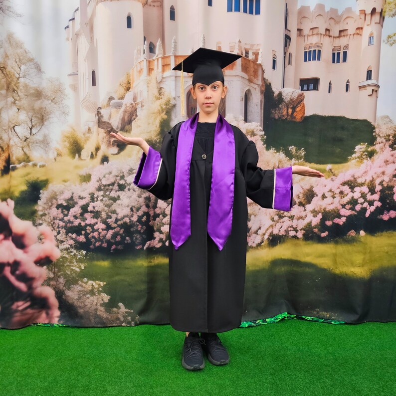 Kids Graduation Cap and Gown, Robe Outfit for Baby and Toddler, & Gown ...