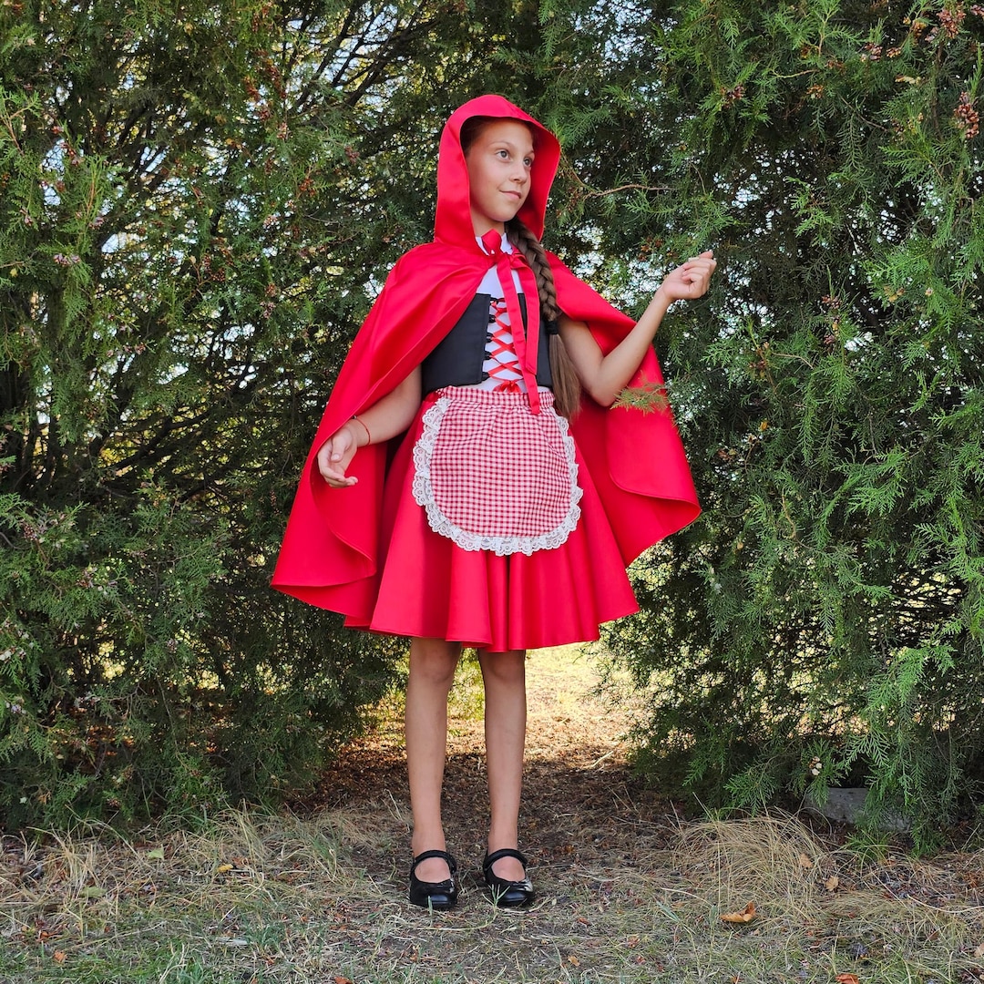 Little Red Riding Hood Red Costume for Kids, Red Riding Hood Custom ...