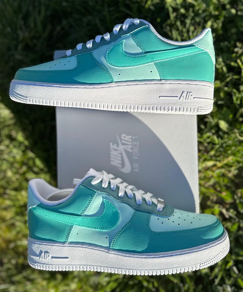 Custom Air Force 1 "mint Green" - Etsy