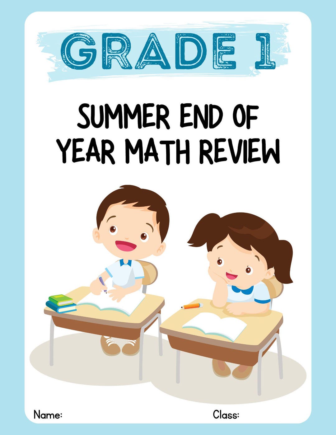 1st Grade Summer Math Review Workbook: 3 Weeks of Daily Spiral Practice ...