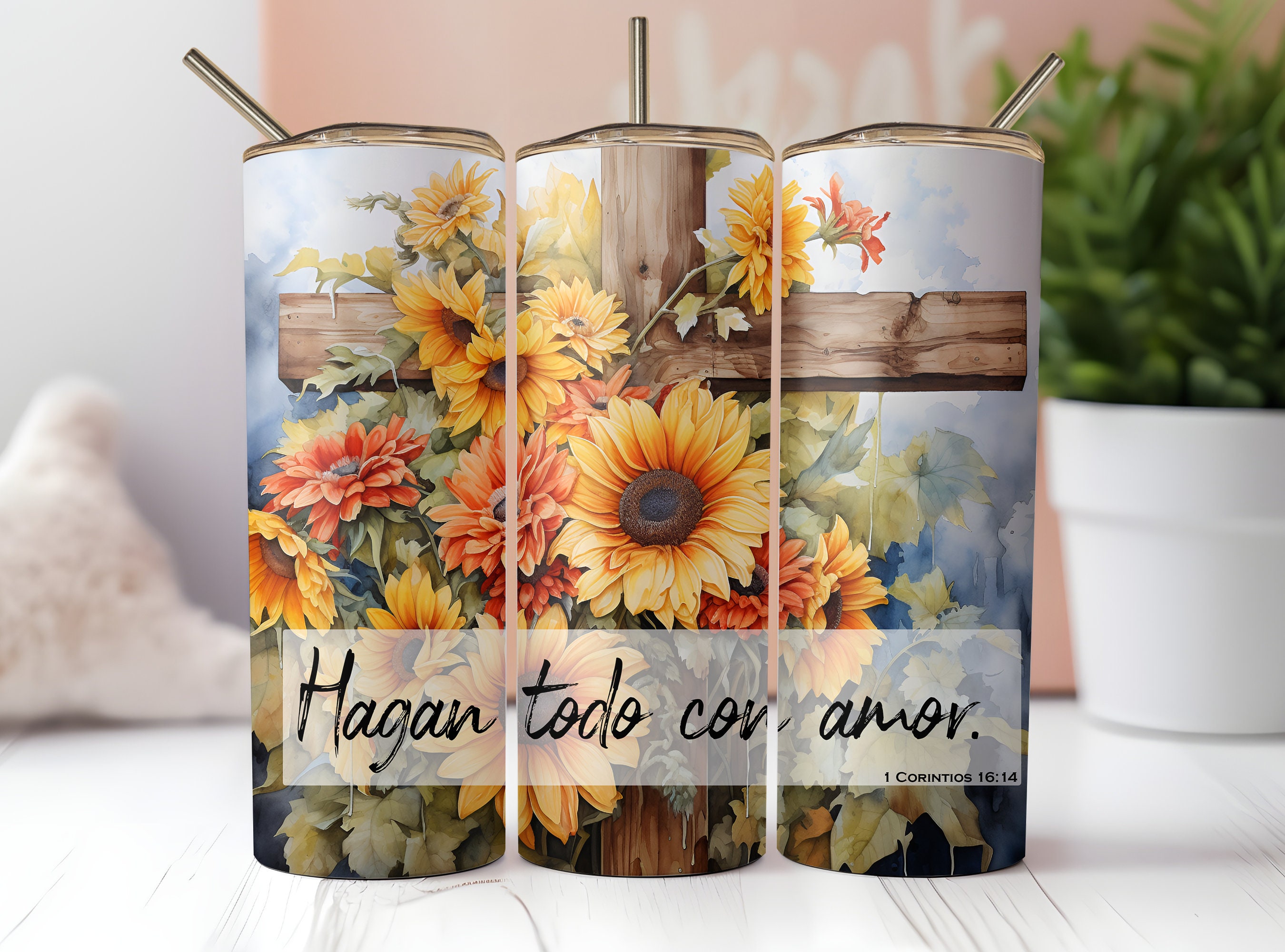 Paquete De Diseños De Sublimación De Vasos De 70 Citas Bíblicas 20oz ...