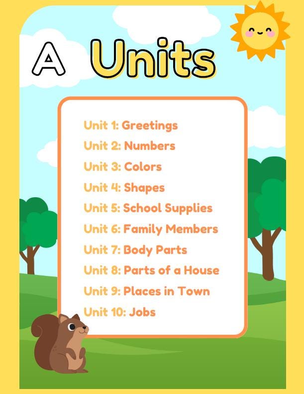 English Booklet for 1st Grade: Fun Vocabulary, Tracing & Writing ...