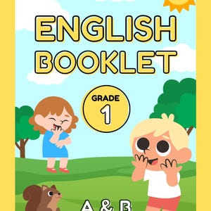 English Booklet for 1st Grade: Fun Vocabulary, Tracing & Writing ...