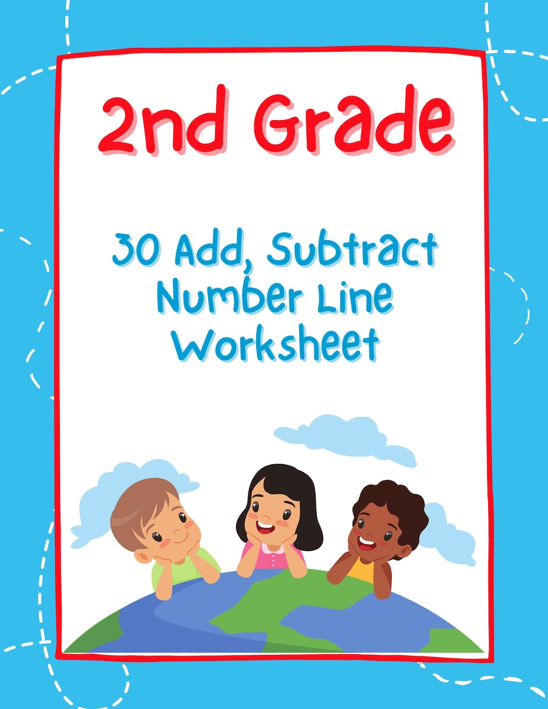 Addition, Subtraction & Number Line Worksheets for 2nd Grade: 30 ...