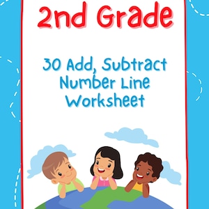 Addition, Subtraction & Number Line Worksheets for 2nd Grade: 30 ...