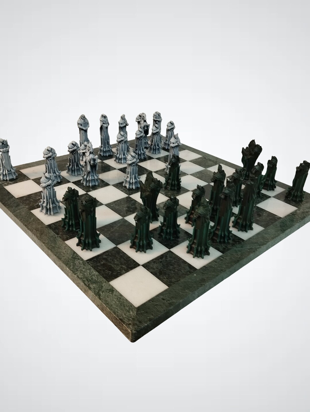 Hand Made Chess Set | Custom Chess | Fantasy Chess | Medieval Chess ...