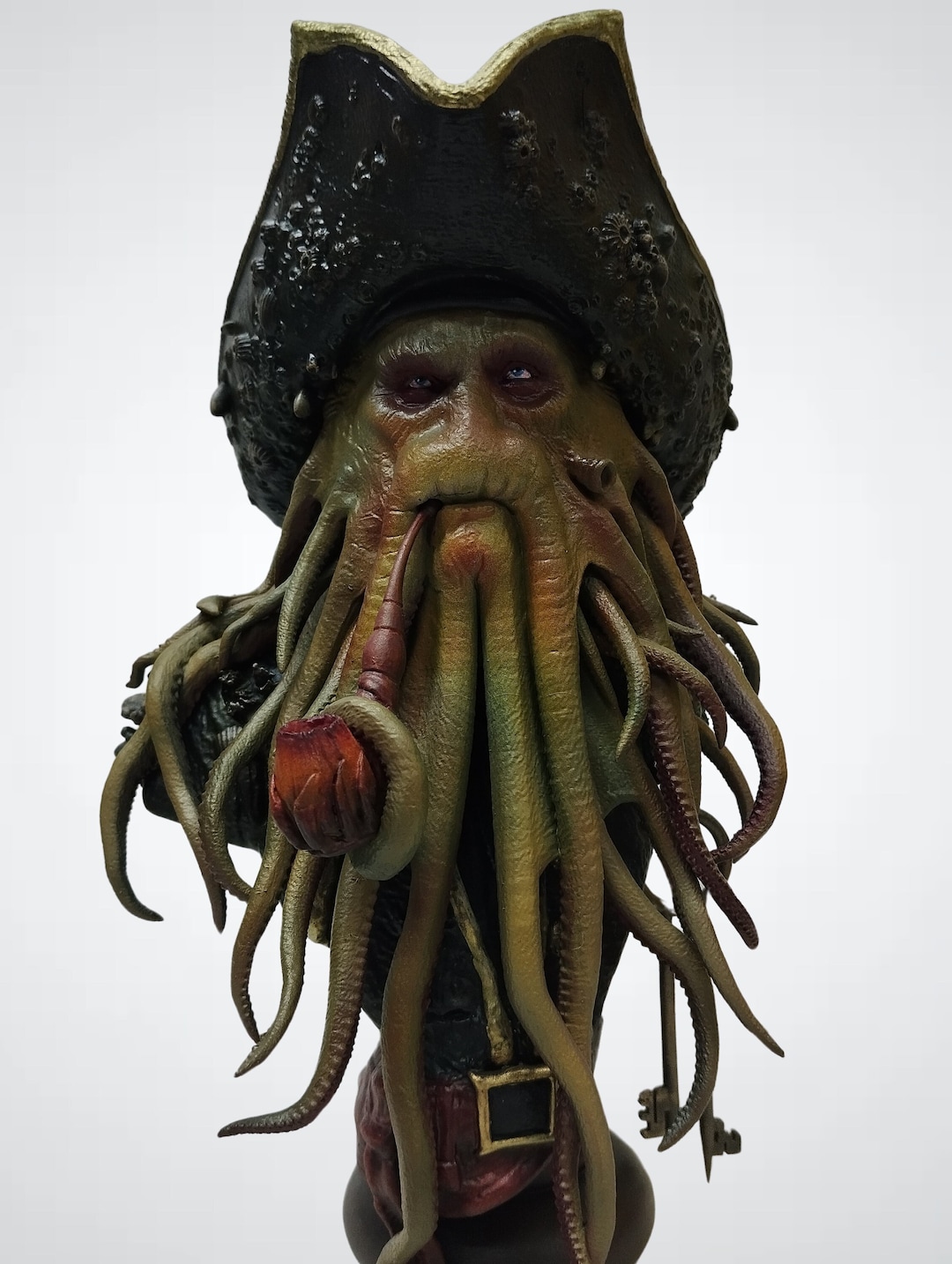 Pirates of Caribbean Davy Jones Figurine | Custom Figure Hand Painted ...