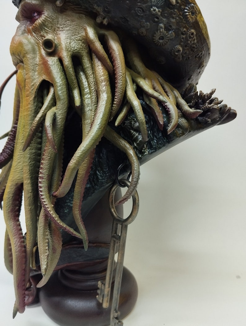 Pirates of Caribbean Davy Jones Figurine | Custom Figure Hand Painted ...