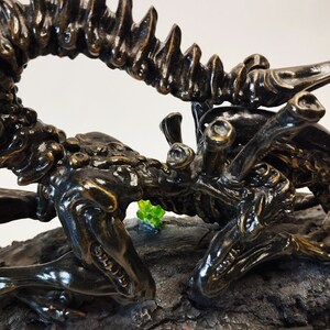 Hand-painted Alien Xenomorph Figurine | Collectible Resin Statue - Etsy