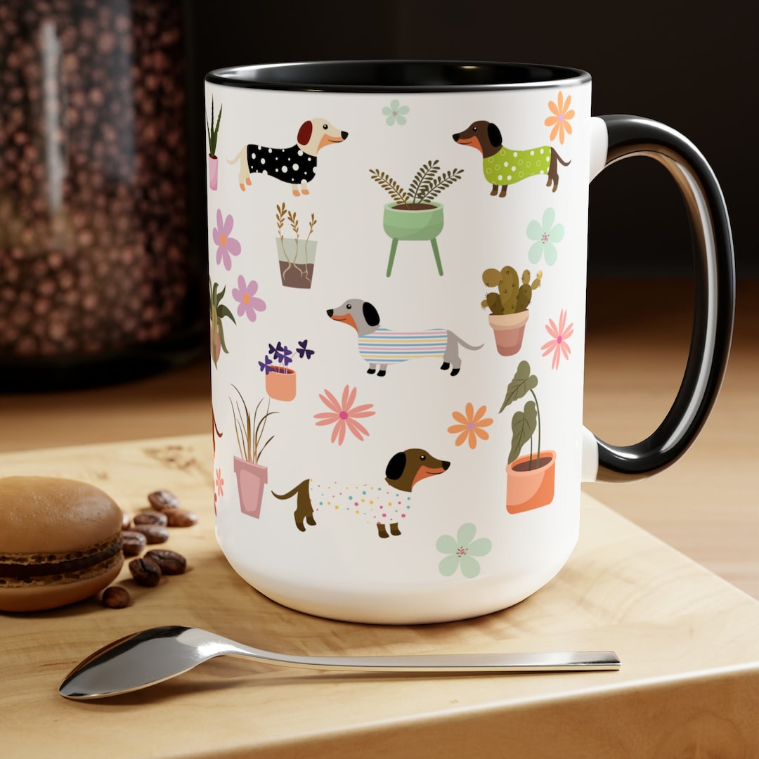 Dachshund Coffee Mug, Gift for Doxie Lover, Cute Dachshund Mug ...