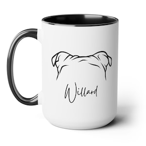 Custom Dog Ear Mug, Puppy Ears Coffe Cup for Dog Lovers, New Puppy Gift ...