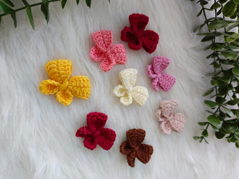 Crochet Bow Hair Clip Pattern, Girls Barrettes (digital Download) - Etsy