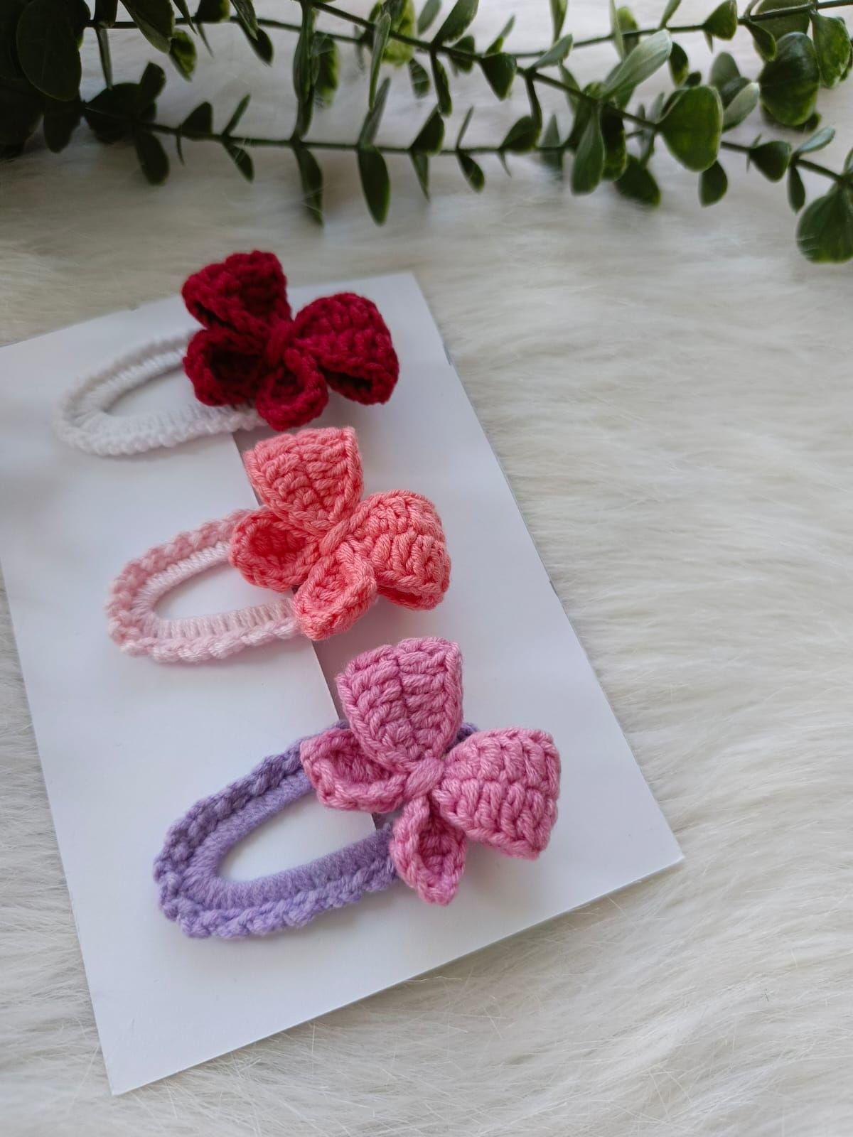 Crochet Bow Hair Clip Pattern, Girls Barrettes (digital Download) - Etsy