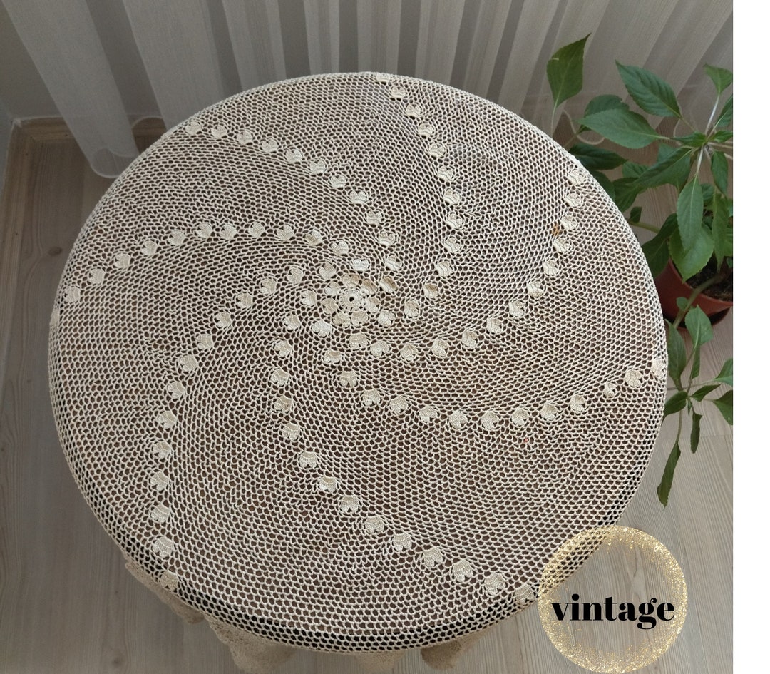 Round Lace Tablecloth,vintage New Home Gift,authentic,boho, Banquet ...