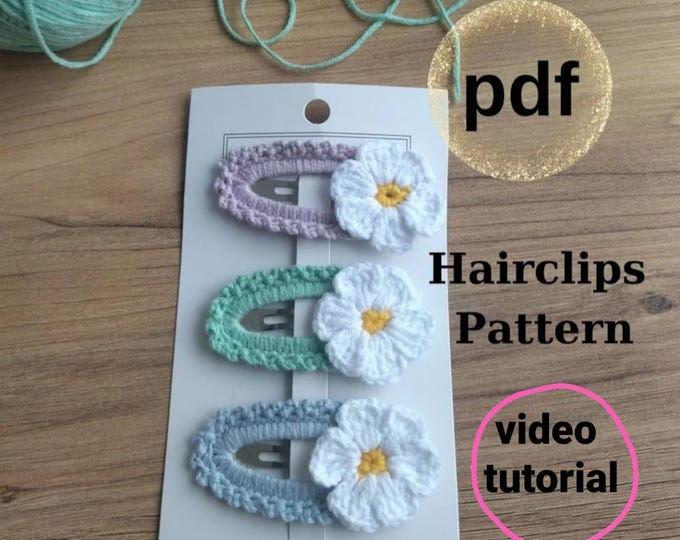Embroidered Hair Clip Hand Embroidery Clip Hair Clip for Girl Hair Clip ...