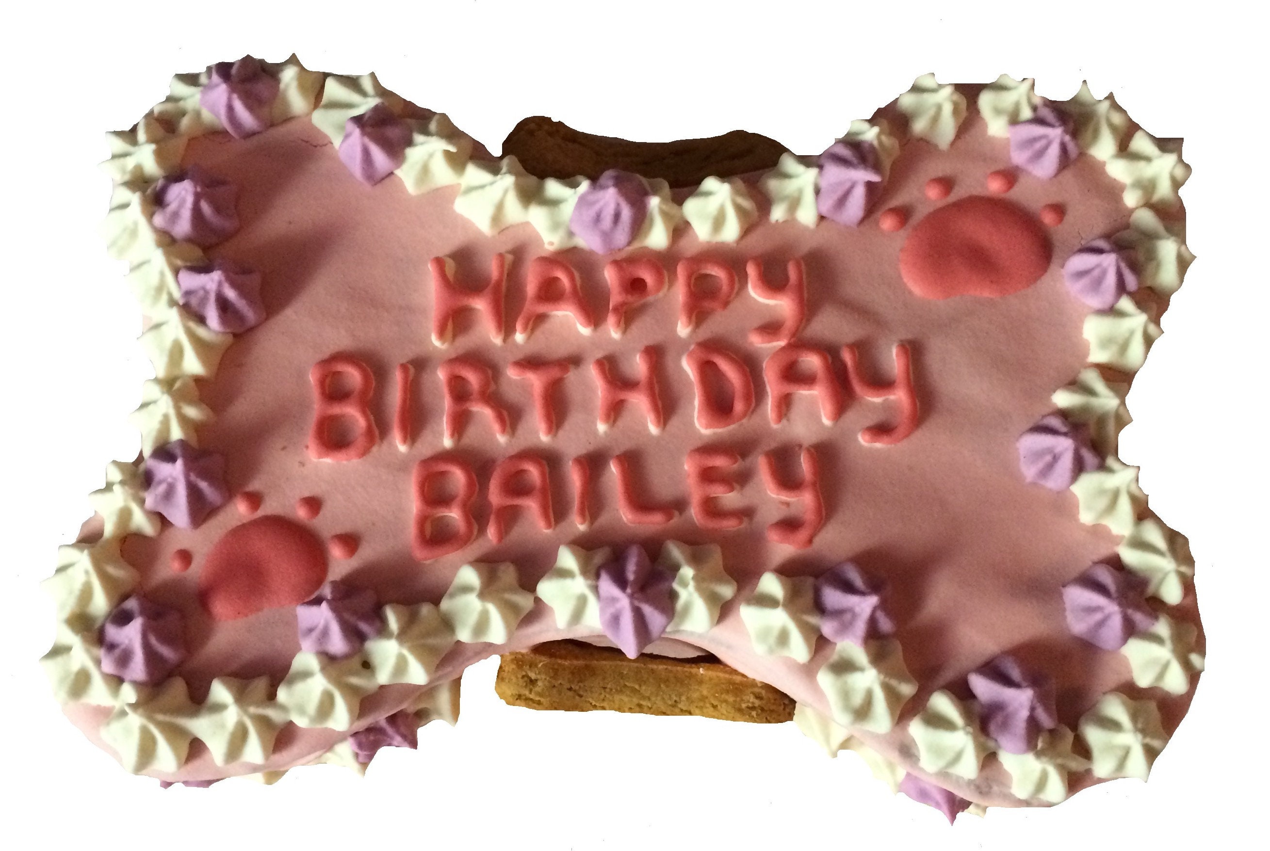 4 Inch Dog Bone Birthday Cake SPECIAL ORDER-CUSTOMIZABLE - Etsy