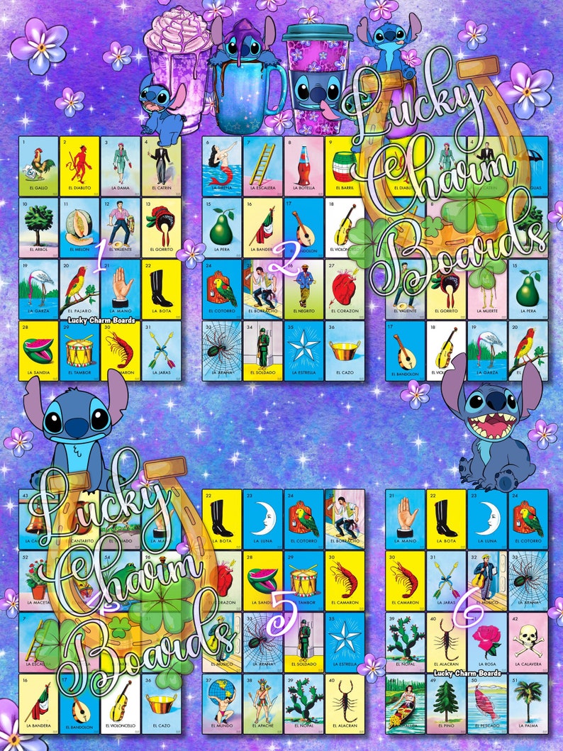 Loteria Board Originals First to Fill FTF 6 Numbers - Etsy