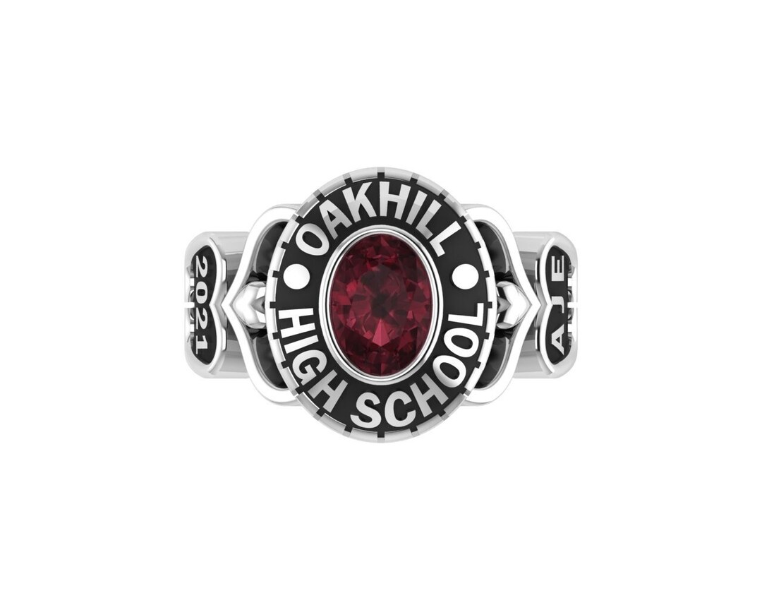 Custom Silver 925 High School Class Ring ,class Rings for Woman ...
