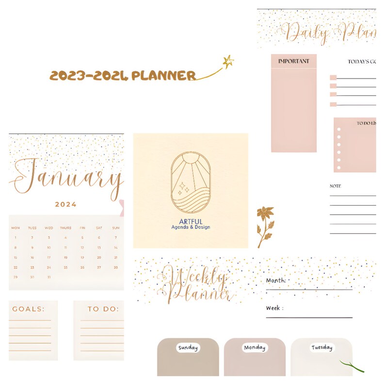 2023-2024 Planner-daily-monthly-year-planner - Etsy