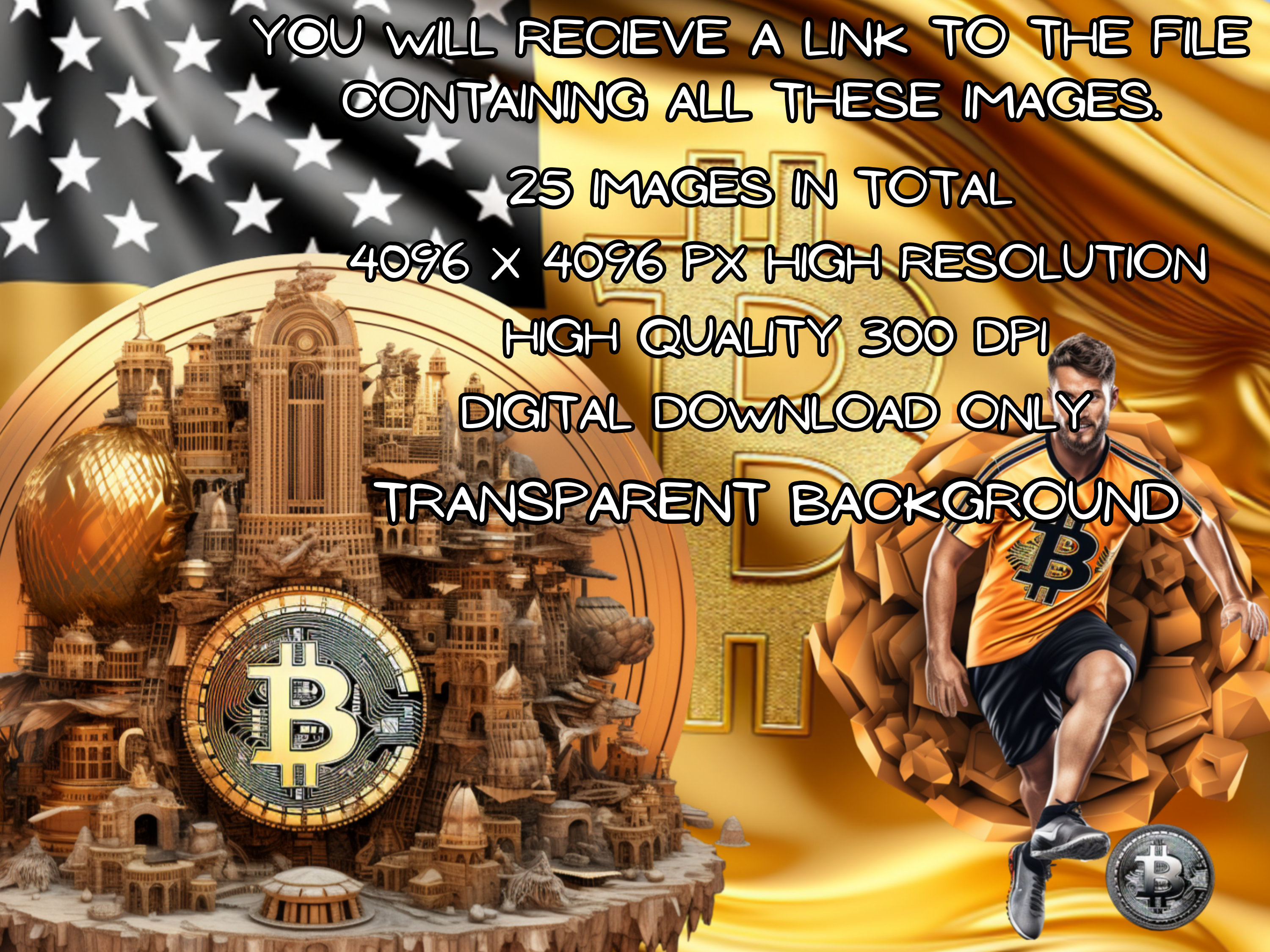 Bitcoin Clipart BTC Logo Crypto Crypto Currency 25 High - Etsy