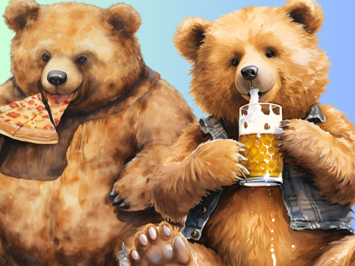 Bad Teddy Bears, Bad Taste, Birthday Teddy's Clipart, High Resolution ...