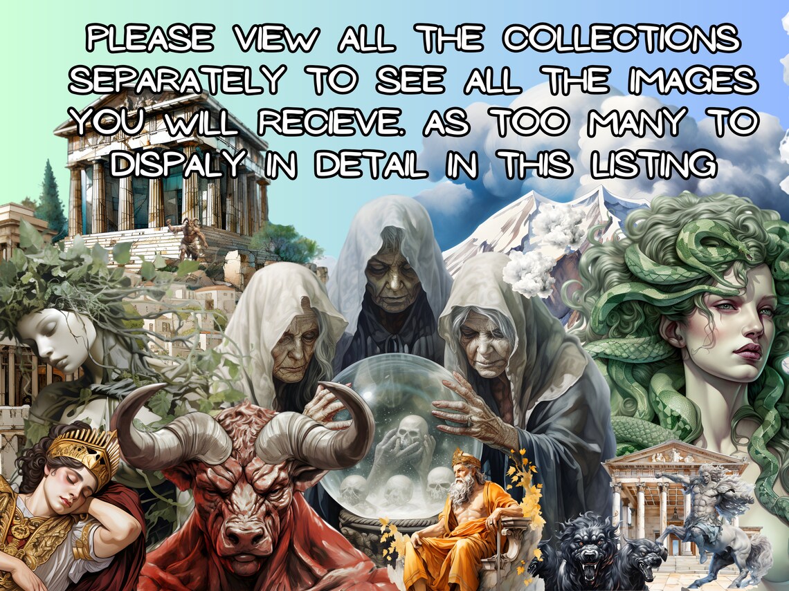 Ancient Greek Mythology Clipart Collection, 275 High Resolution Images ...
