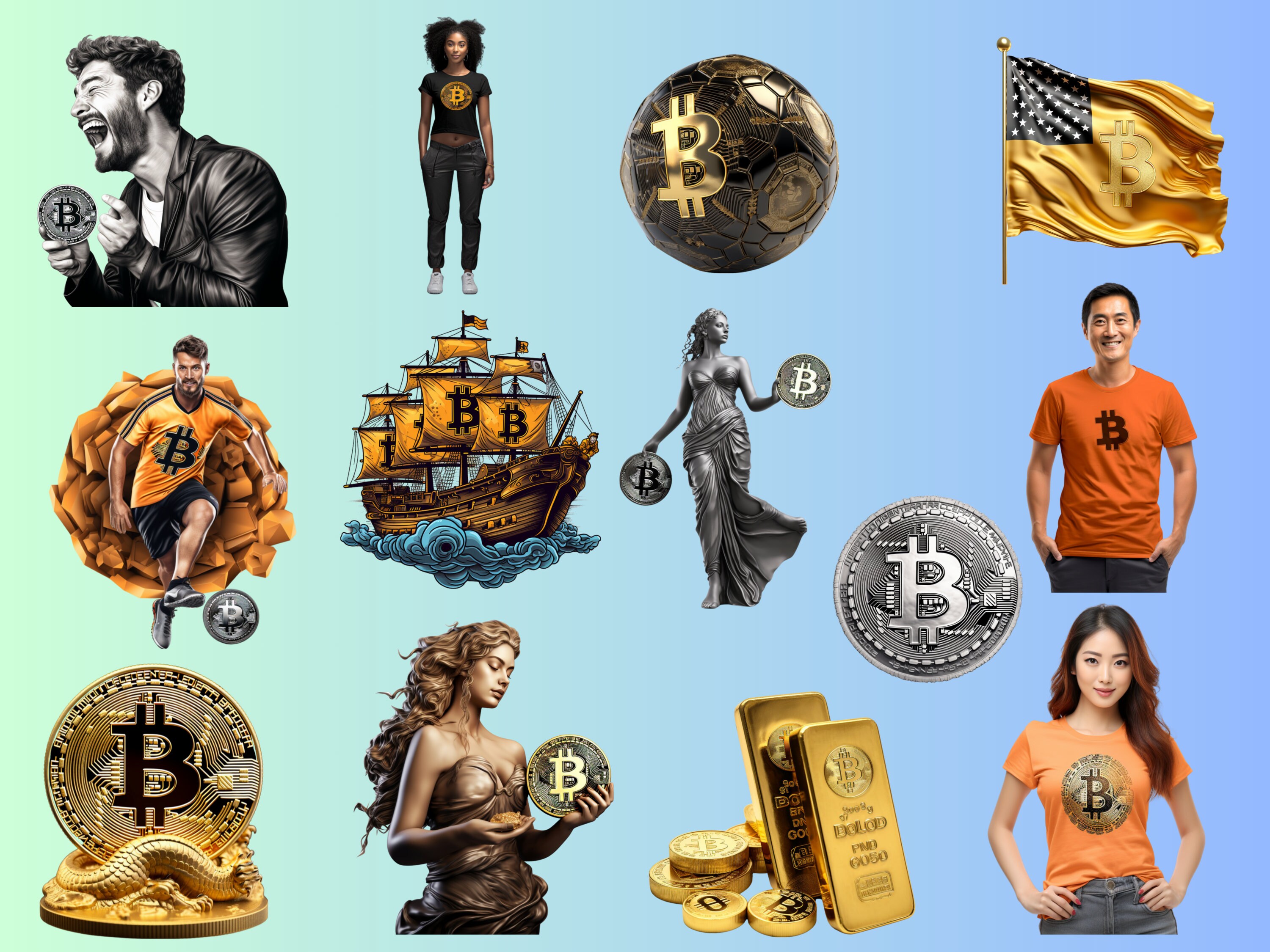 Bitcoin Clipart BTC Logo Crypto Crypto Currency 25 High - Etsy