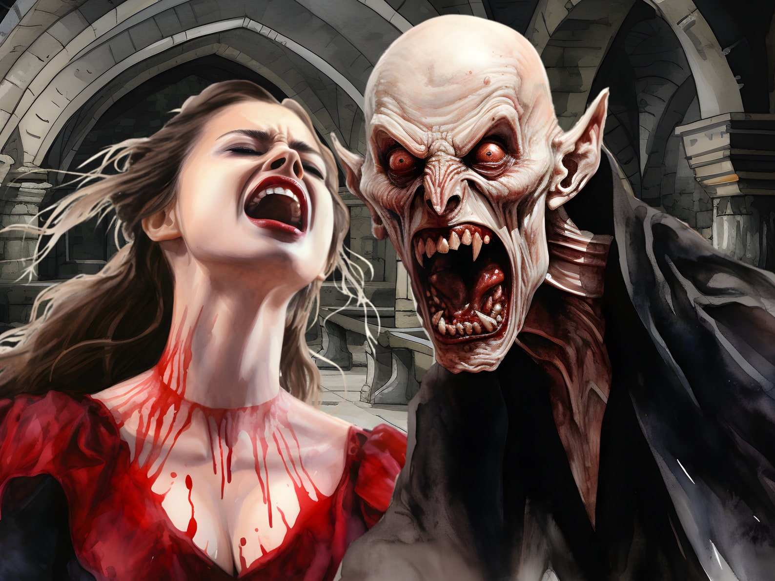 Dracula Vampire Brides Clipart, 25 High Resolution Images 4096 X 4096 ...