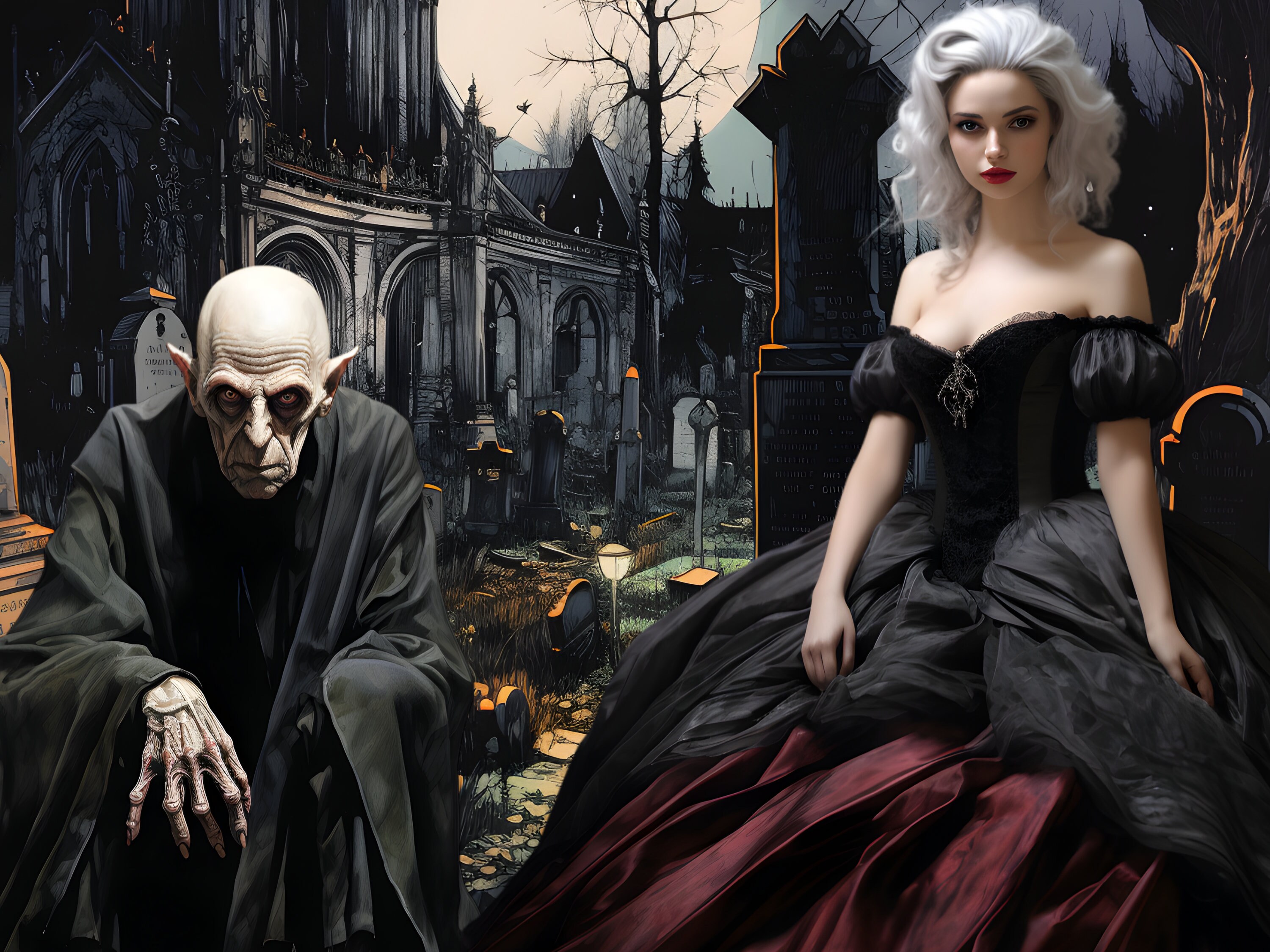 Dracula Vampire Brides Clipart, 25 High Resolution Images 4096 X 4096 ...