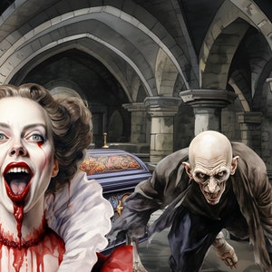 Dracula Vampire Brides Clipart, 25 High Resolution Images 4096 X 4096 ...