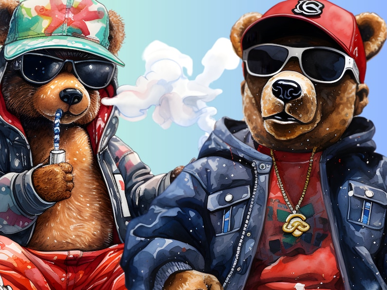 Bad Teddy Bears, Bad Taste, Birthday Teddy's Clipart, High Resolution ...