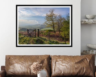 Mam Tor Shivering Mountain Peak District Sunrise Print - Etsy UK