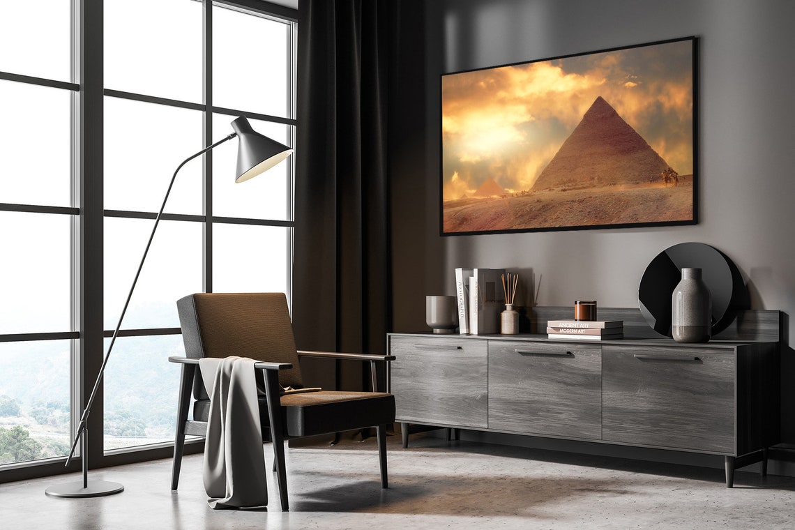 Pyramids in Giza Print. Pyramids in Cairo Egipt Photography by Jakub ...