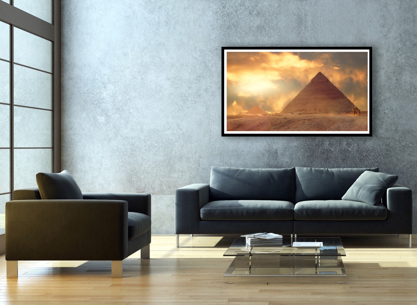Pyramids in Giza Print. Pyramids in Cairo Egipt Photography by Jakub ...