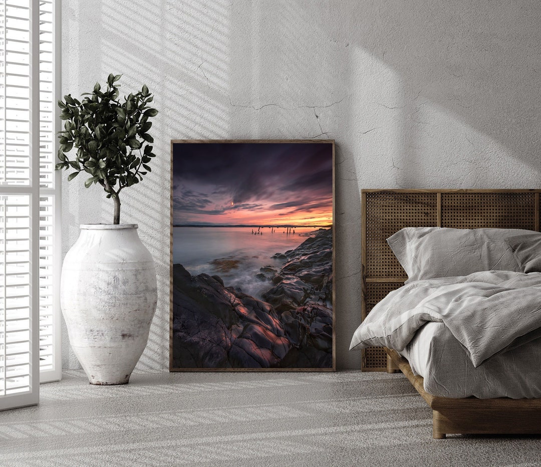The Holy Island of Lindisfarne Sunset Art Print. Landscape Photography ...