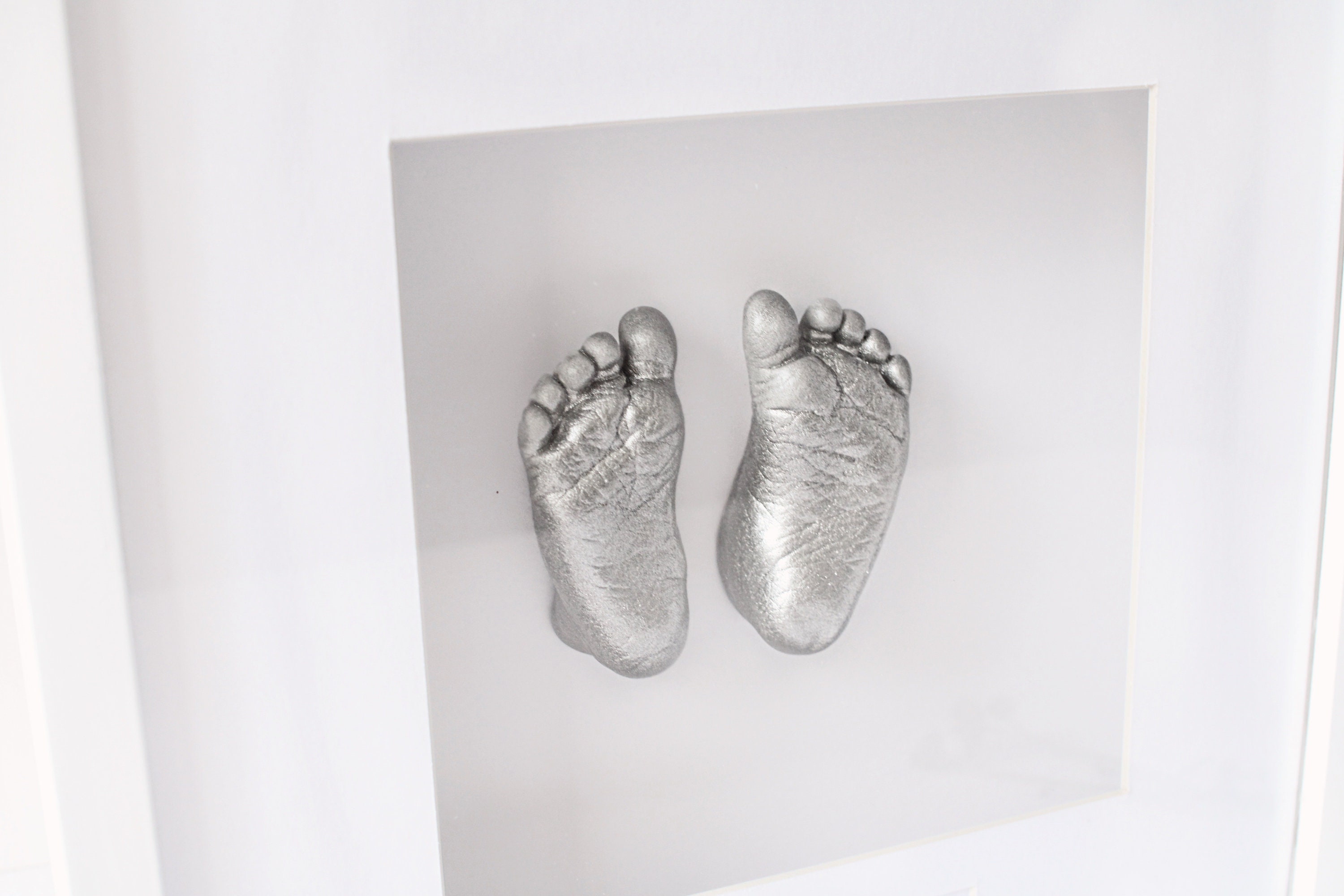 Gold Baby Footprint Art DIY Kids Children Baby Toddler Handprint ...