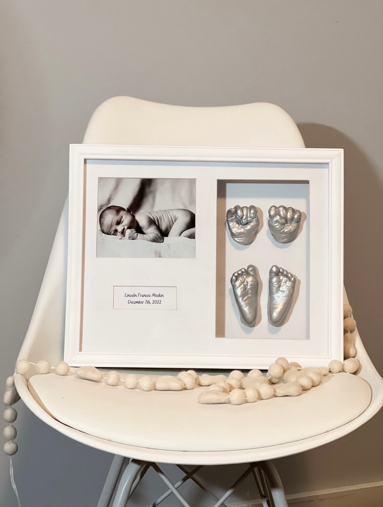 3D Baby Hands and Feet Mould Casting Kit WITH FRAME Baby Shower Gift ...