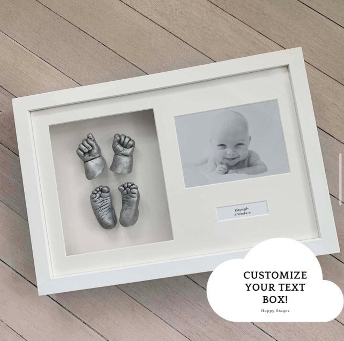 3D Baby Hands and Feet Mould Casting Kit WITH FRAME Baby Shower Gift ...