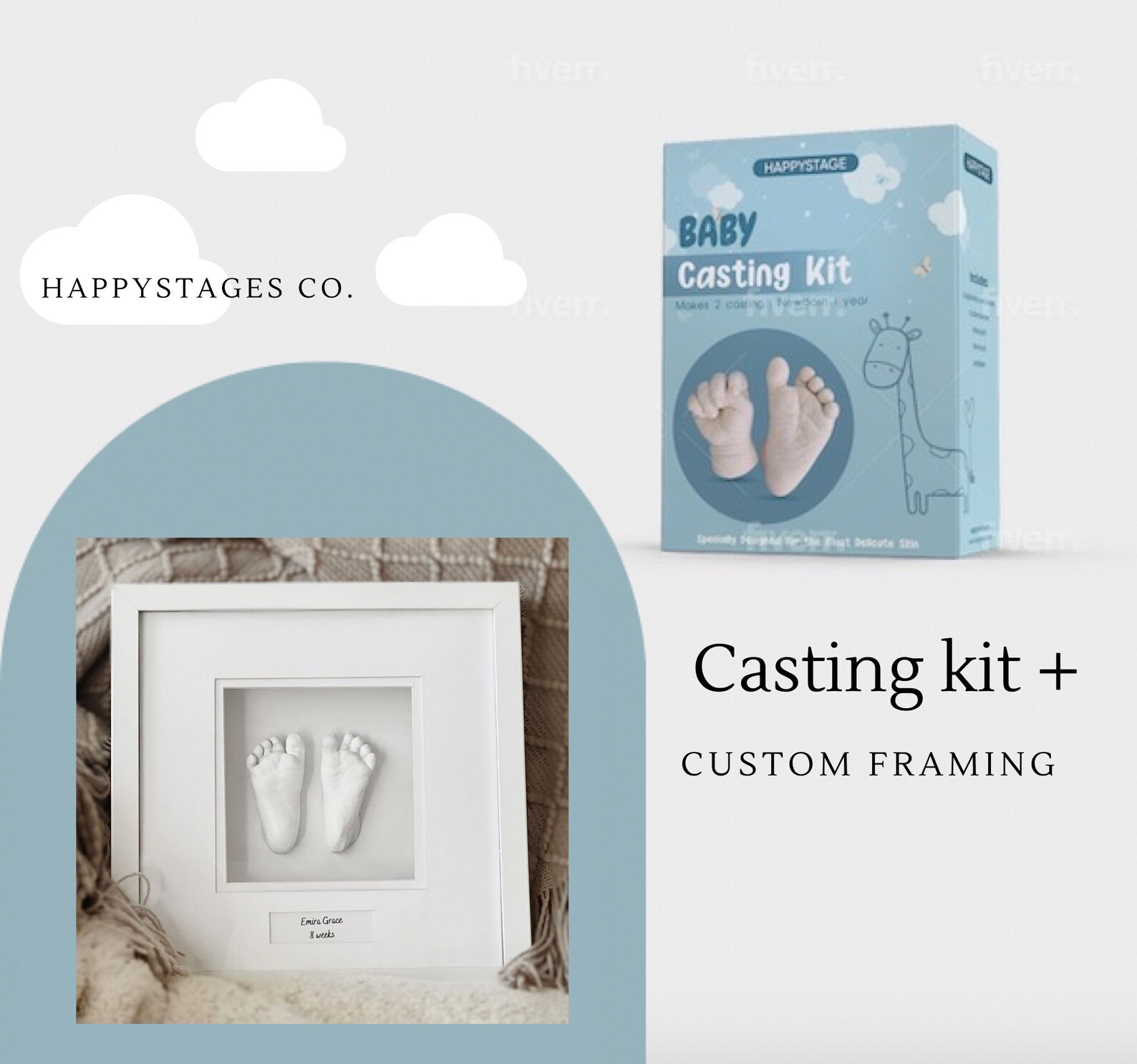3D Baby Hands and Feet Mould Casting Kit WITH FRAME Baby - Etsy