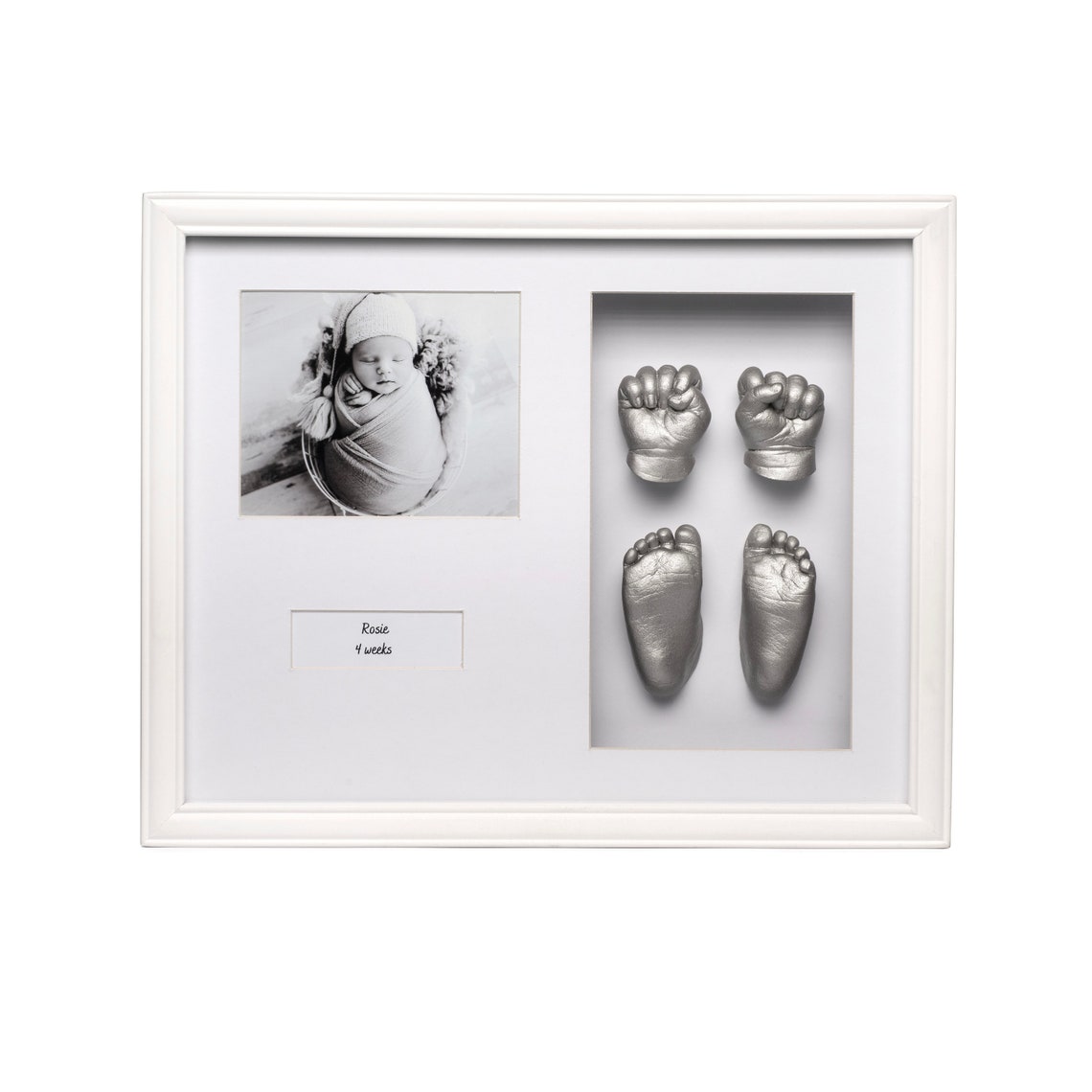 3D Baby Hands and Feet Mould Casting Kit WITH FRAME Baby Shower Gift ...