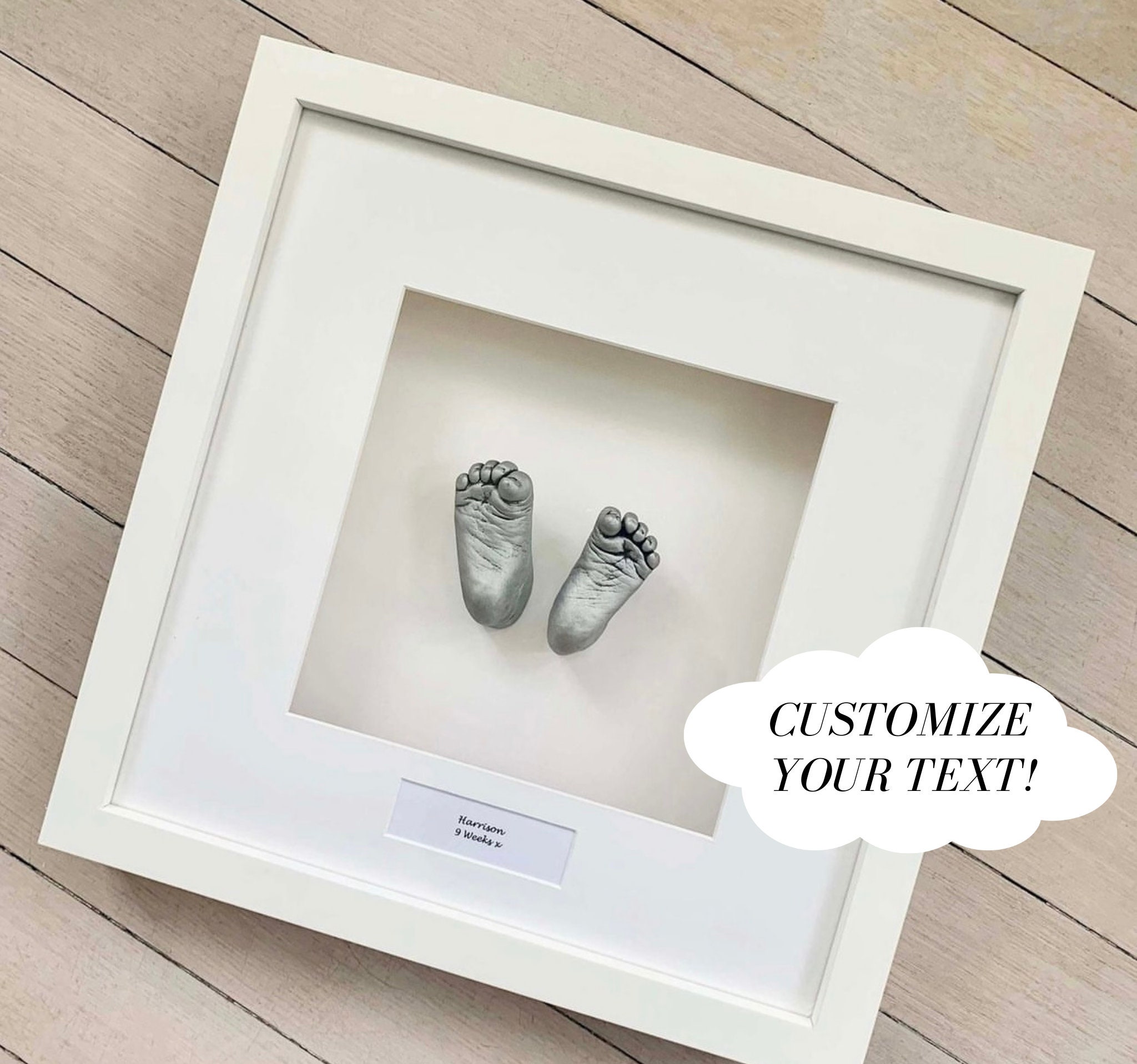 3D Baby Hands and Feet Mould Casting Kit WITH FRAME - Baby Shower Gift ...
