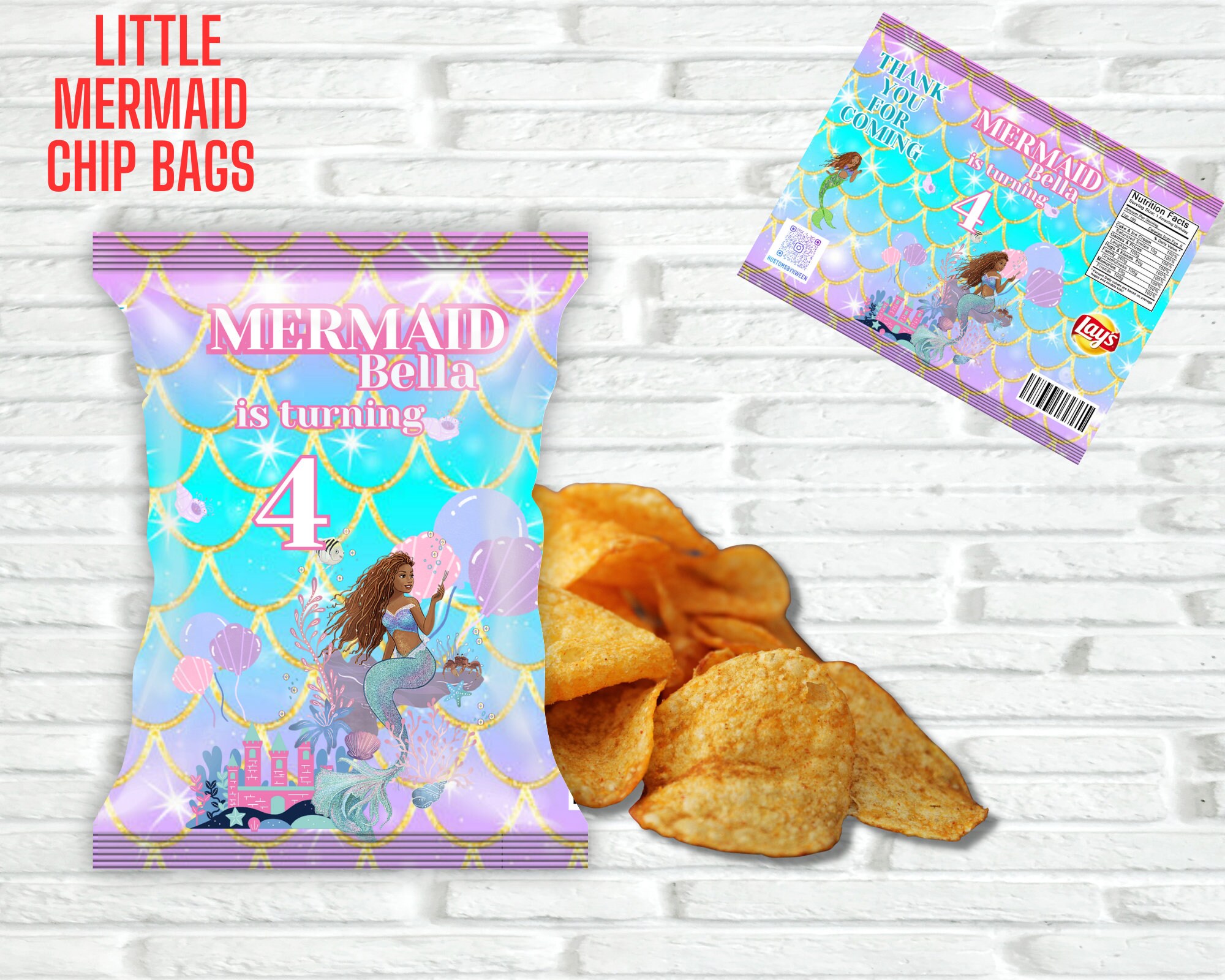 Themed Chip Bags Kids Chip Bags Party Chip Bags - Etsy
